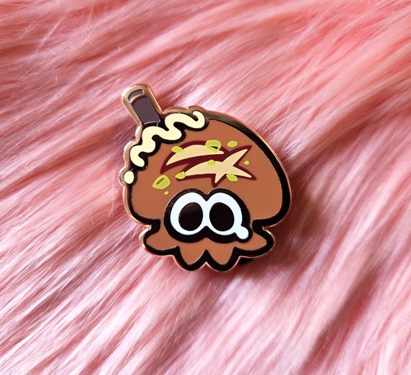 Flavored Ink: Fried Squid Enamel Pin - TORI.PNG